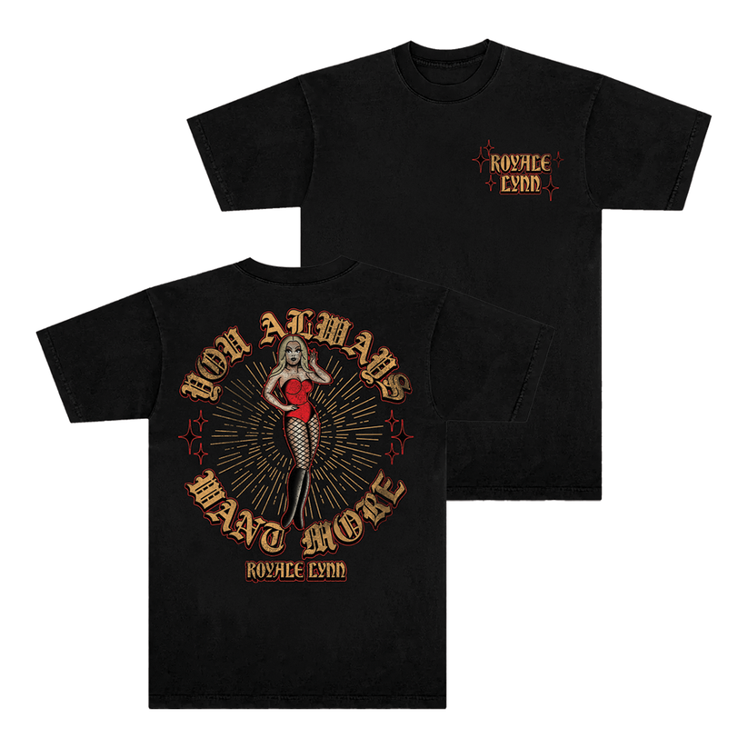 Pin Up Tee (Black) – Royale Lynn